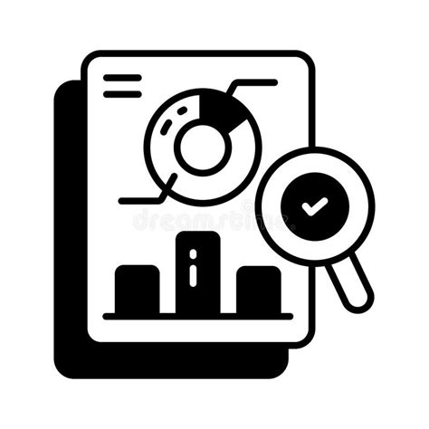 Check This Carefully Crafted Icon Of Business Report Analytical Report Vector Stock Vector