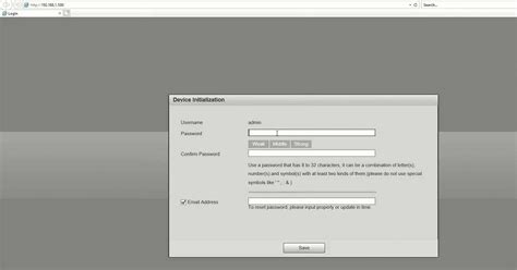 Dahua IP Camera Initialization Learn CCTV