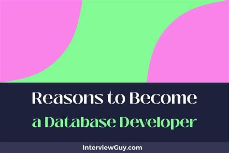 25 Reasons To Become A Database Developer Be A Data Wizard