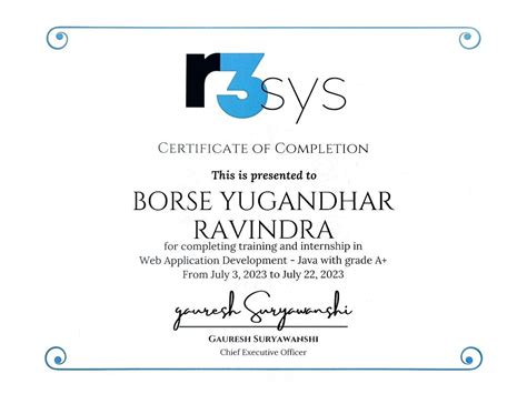 yugandhar borase on linkedin internshipcomplete gratitude
