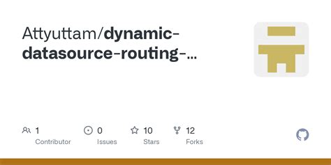 Github Attyuttamdynamic Datasource Routing Examples
