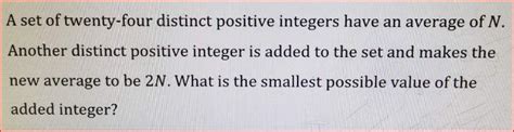 solved a set of twenty four distinct positive integers have