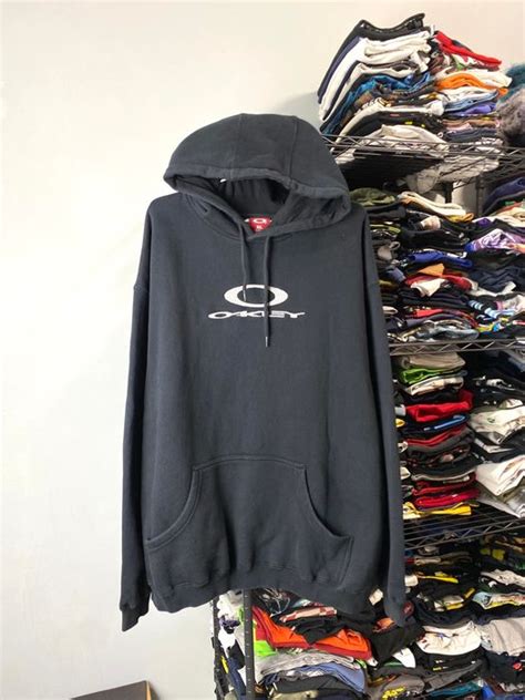 Archival Clothing Vintage 2000s Oakley Hoodie Y2k Hype Outdoor Style