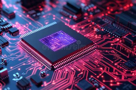 Cpu Performing Operations Showing Concept Of Artificial Intelligence