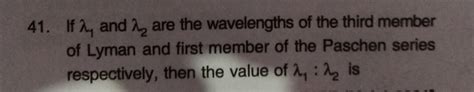 Solved If λ1 ﻿and λ2 ﻿are The Wavelengths Of The Third