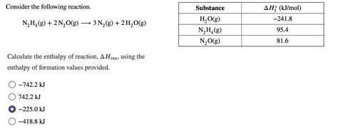 Solved Consider The Following Reaction Substance Ah