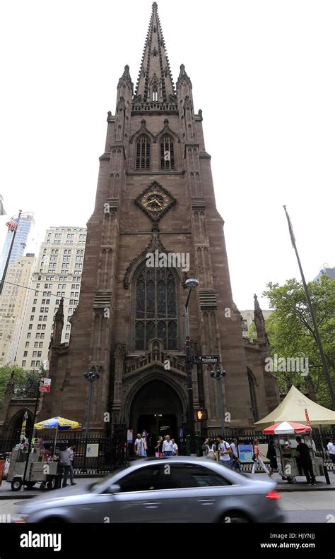 The Trinity Church It Is A Very Famous New York City Church And Is