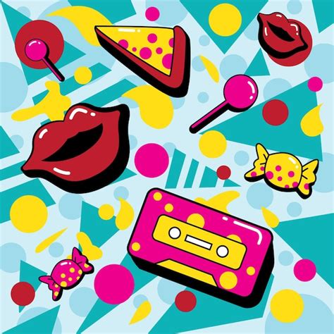 Premium Vector Pop Pattern Illustration Vector Design