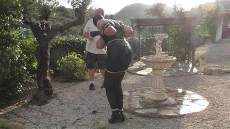 Titslave Eva Cruel Predicament Breast Bondage Walk In A Public Park