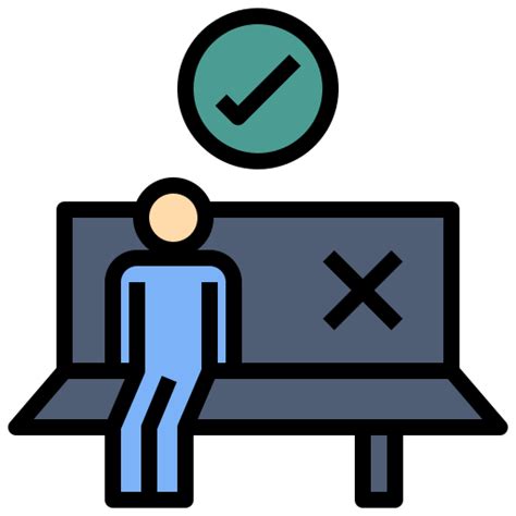 사회적 거리두기 아이콘 Generic Outline Color