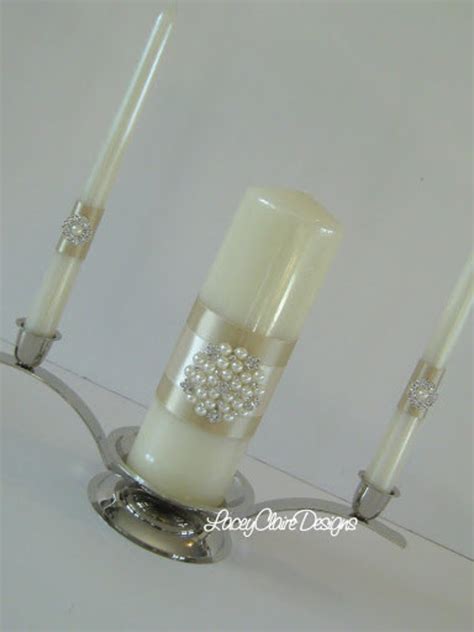 Unity Candle Set Wedding Unity Candle Unity Candle Holder Etsy