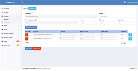 Código Sistema De Compras Ventas En Php 7 Y Mysql Código De Barras