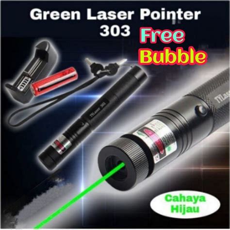Green Laser Pointer 303 Laser Hijau Laser Kunci Keamanan Lazada