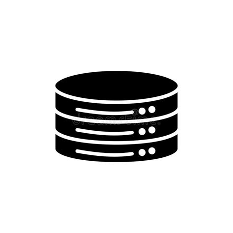 Database Icon Set Cylinder Server Data Storage Vector Symbol Hdd Cloud Database Pictogram In