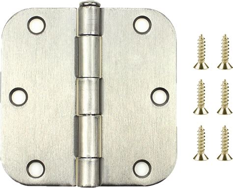 rounded 5 8 radius interior 3 5 x 3 5 door hinges 8 pack matte