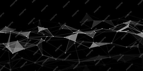 Premium Vector Abstract Technology Background With Connecting Dots And Lines Network Concept