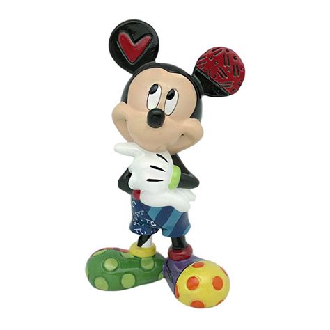 Mickey Mouse Con Ramo De Flores Figura De Mickey Mouse