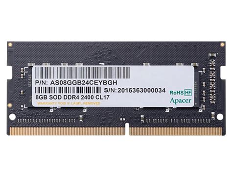 Apacer Ddr4 2400 8gb Notebook Mat Computer System