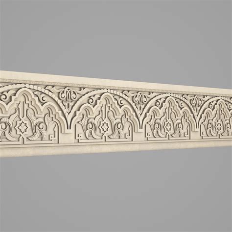 3d Classic Islamic Cornice 004 Model Turbosquid 2066619