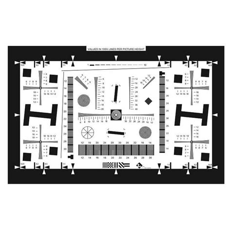 Iso 12233 Resolution Chart Test Image Quality For Cameras