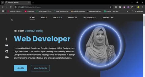 Samavi Tariq On Linkedin Portfoliowebsite Webdevelopment Html Css