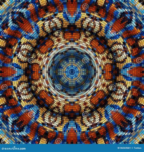 Seamless Mosaic Pattern Stock Vector Illustration Of Geometric 86569681