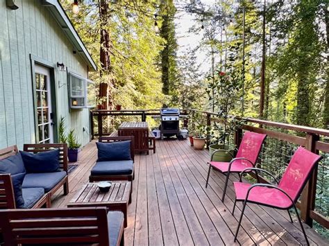 Cozy Cabin In Redwoods Hot Tub Cabins For Rent In Guerneville
