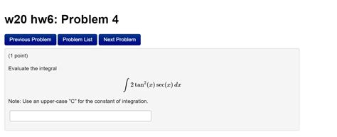 solved w20 hw6 problem 4 previous problem problem list next