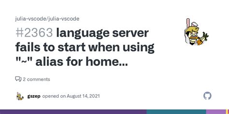 Language Server Fails To Start When Using Alias For Home Directory