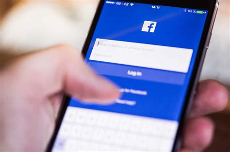 Facebook App Login Splash Screen On Iphone Free Technology Image By Picjumbo
