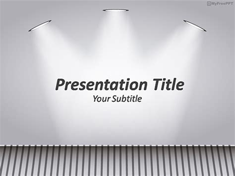 Free Stage Show PowerPoint Template Download Free PowerPoint PPT
