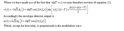 Solved Consider The Frequency Demodulation Scheme Shown In Fig 4