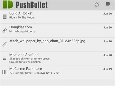 How To Transfer Content From Desktop To Android Devices With Pushbullet Hongkiat