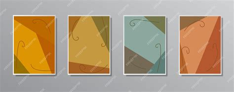 크리 에이 티브 미니멀리스트 손으로 그린 빈티지 삽화 벽 선물 카드 포스터 벽 포스터 템플릿 방문 페이지 Ui Ux 표지 책 배너 포스터 프리미엄 벡터