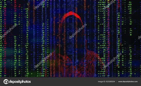 Silhouette Hacker Background Binary Code Lights Hacking Computer System