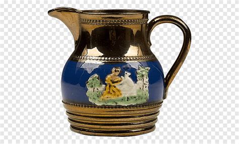 주전자 꽃병 세라믹 도자기 투 수 꽃병 푸른 병 장식 Png Pngegg