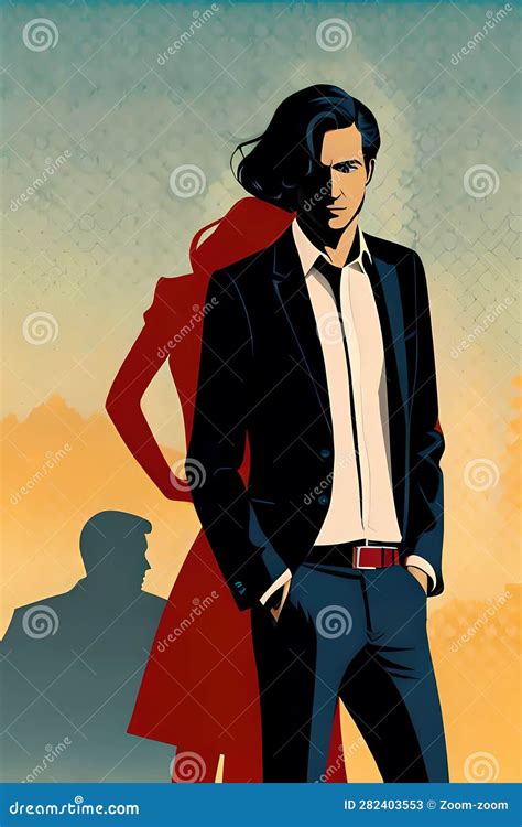 Love Triangle People Having Complicated Relationship Stock