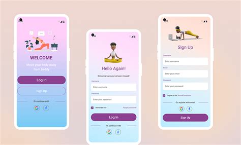 Welcome App Design Behance