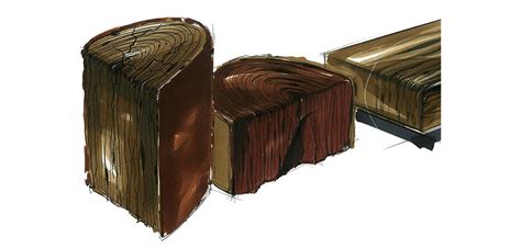 Industrial Design Marker Rendering Wood SKEREN