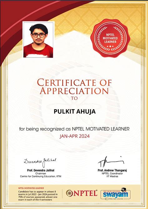 Achievements Nptel Continuouslearning Professionalgrowth Education