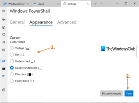 How To Change Cursor Shape For A Windows Terminal Profile