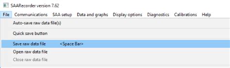 saving raw data measurand support