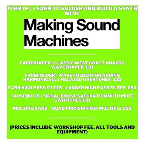 Modular Synth Building Next Tuesday Evening With Making Sound Machines