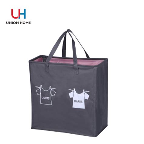 China Customized Polyester Double Sorter Laundry Bin Ld00592 Suppliers Manufacturers