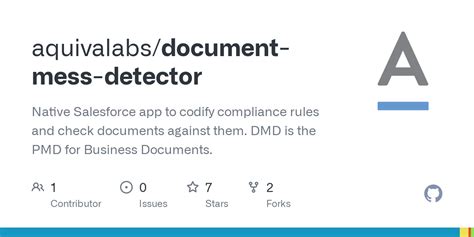 Github Aquivalabsdocument Mess Detector Native Salesforce App To Codify Compliance Rules And