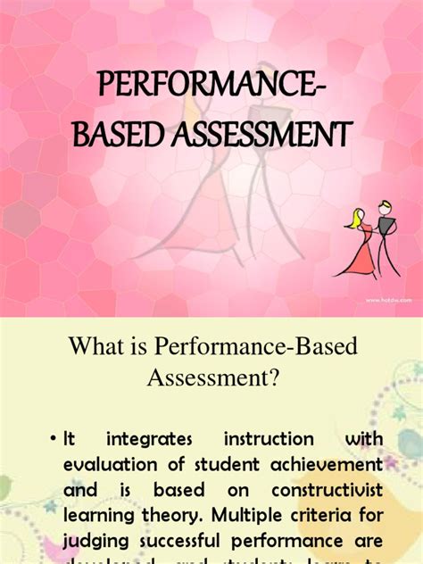 Performance Based Assessment Pdf Educational Assessment Teaching