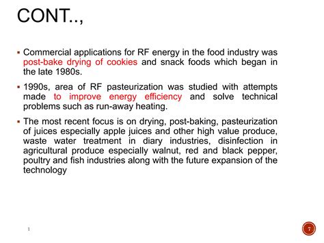 Radio Frequency Processing And Microwave Heating In Food Processing Pptx