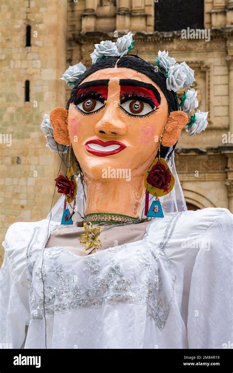 A Giant Bride Puppet In Traditional Dress Called A Mono De Calenda