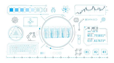 Dynamic Animation On The Theme Of Scientific Data Storage Stock Video Video Of Laptop