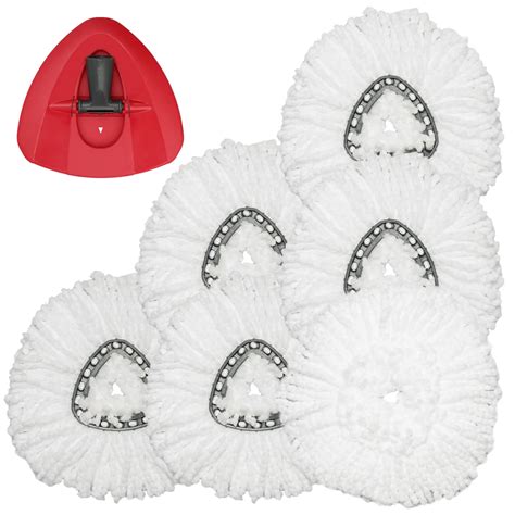 Spin Mop Replacement Head 6 Pack Easywring Mop Refills